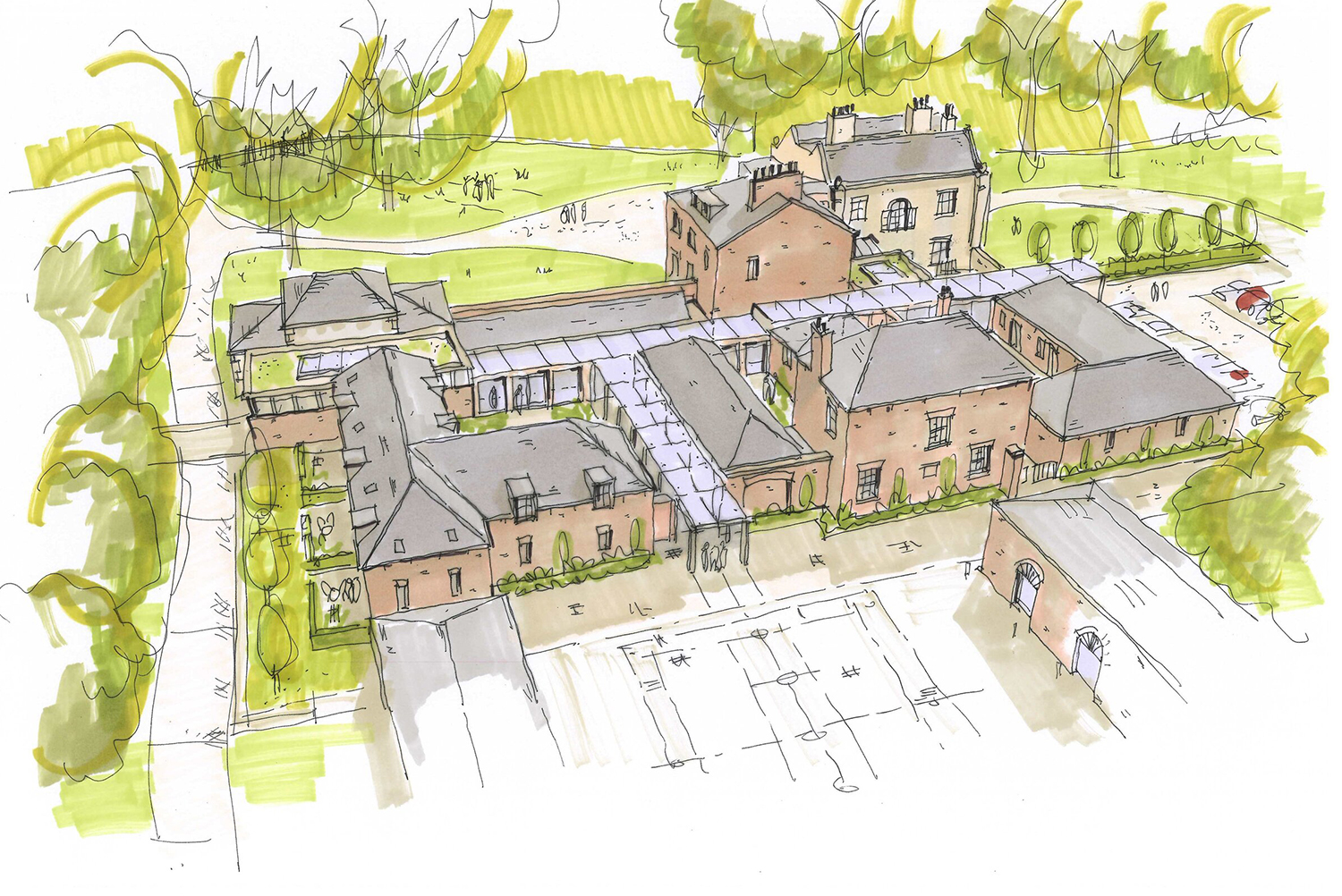 Woolsington Hall, Newcastle, England - On the drawing board - Create Golf